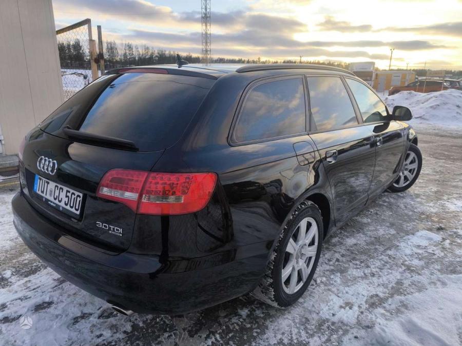 Black Audi A6 2009 in Vilnius, with an engine capacity of 2.97 L and mileage of 250 thousand km for 6200 €, photo 8 on AUTOMOTO.COM.LV