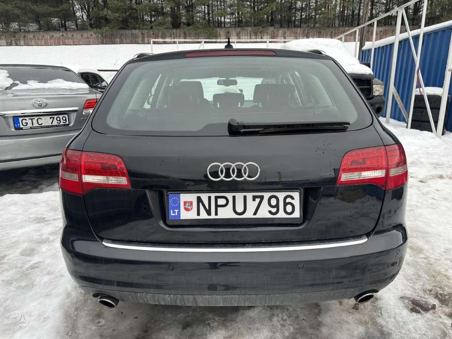 Black Audi A6 2009 in Vilnius, with an engine capacity of 2.70 L and mileage of 318 thousand km for 4500 €, photo 5 on AUTOMOTO.COM.LV