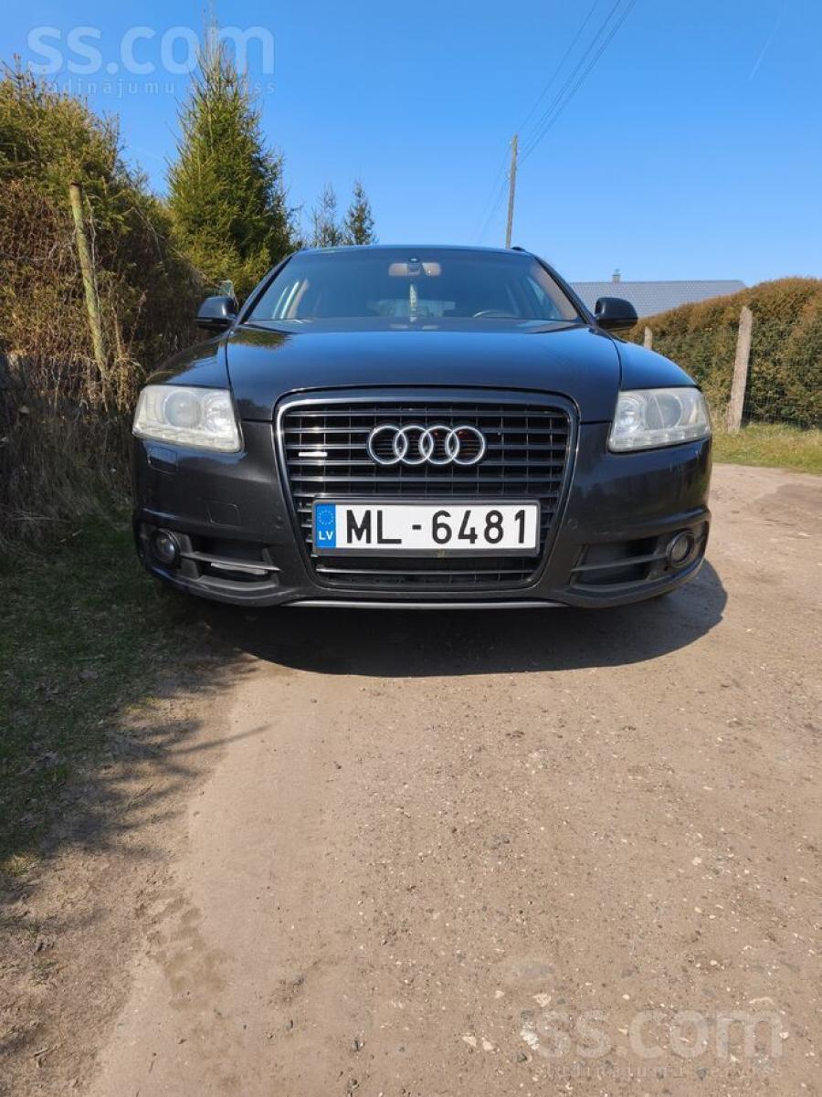 Black Audi A6 2009 in Riga, with an engine capacity of 3.00 L and mileage of 390 thousand km for 5800 €, photo 1 on AUTOMOTO.COM.LV