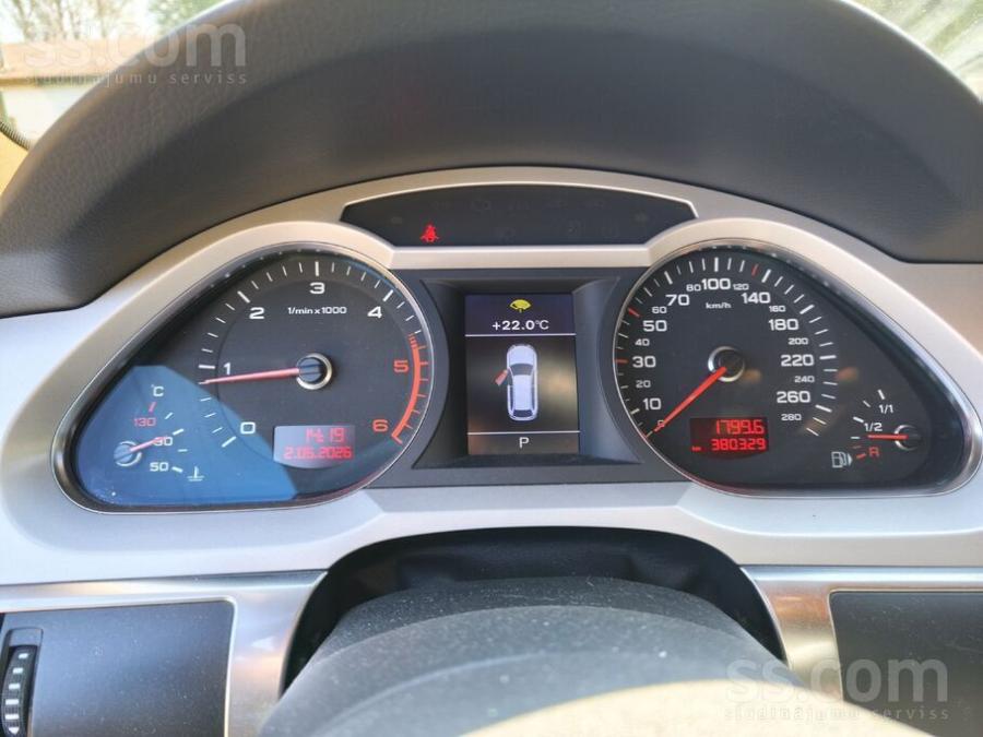 Black Audi A6 2009 in Riga, with an engine capacity of 3.00 L and mileage of 390 thousand km for 5800 €, photo 5 on AUTOMOTO.COM.LV