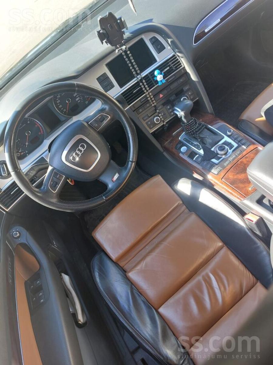 Black Audi A6 2009 in Riga, with an engine capacity of 3.00 L and mileage of 390 thousand km for 5800 €, photo 9 on AUTOMOTO.COM.LV