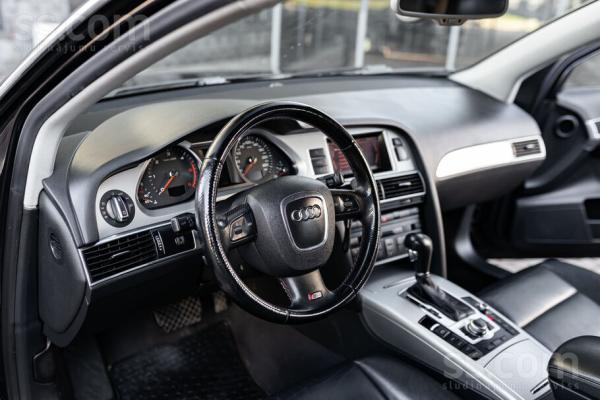 Black Audi A6 2009 in Riga, with an engine capacity of 2.70 L and mileage of 344 thousand km for 4700 €, photo 7 on AUTOMOTO.COM.LV