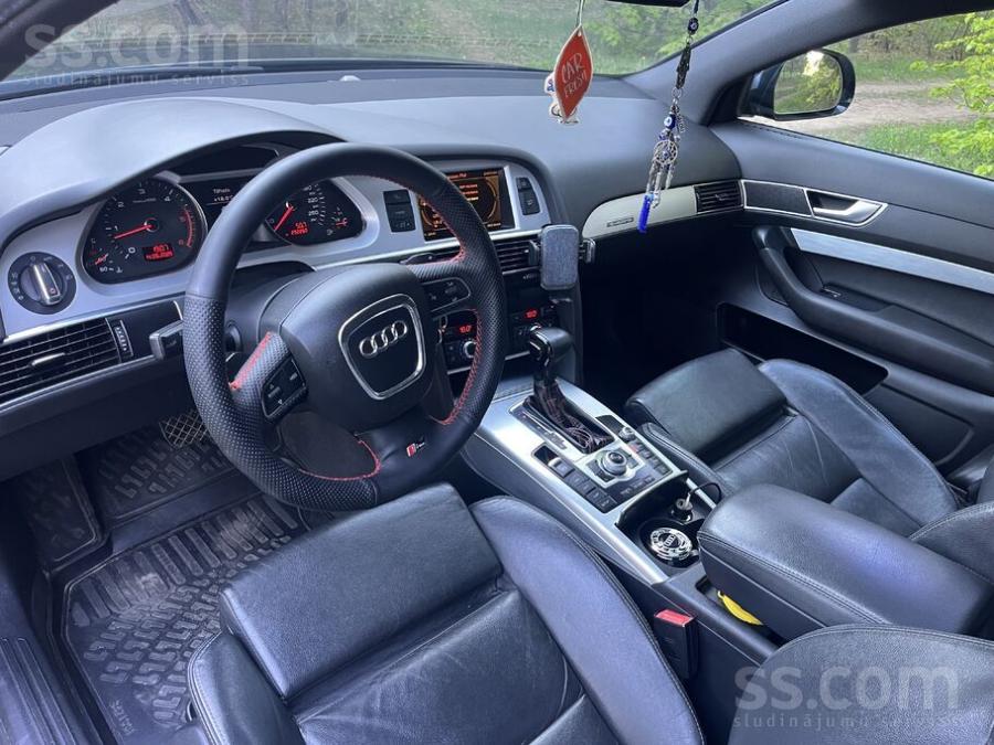 Black Audi A6 2009 in Daugavpils, with an engine capacity of 3.00 L and mileage of 292 thousand km for 7100 €, photo 15 on AUTOMOTO.COM.LV