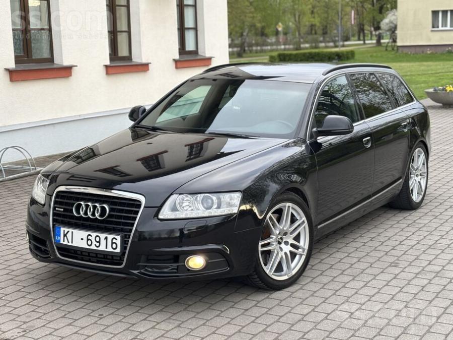 Black Audi A6 2009 in Jelgava, with an engine capacity of 3.00 L and mileage of 325 thousand km for 6880 €, photo 1 on AUTOMOTO.COM.LV