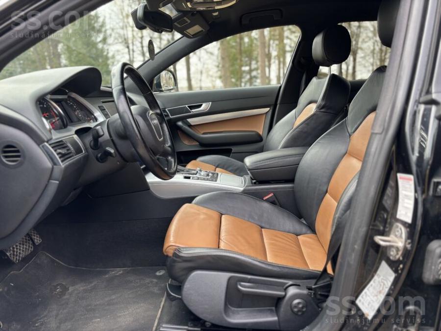 Black Audi A6 2009 in Jelgava, with an engine capacity of 3.00 L and mileage of 325 thousand km for 6880 €, photo 8 on AUTOMOTO.COM.LV