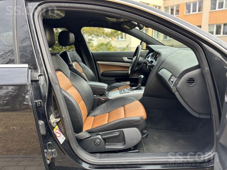 Black Audi A6 2009 in Jelgava, with an engine capacity of 3.00 L and mileage of 325 thousand km for 6880 €, photo 12 on AUTOMOTO.COM.LV