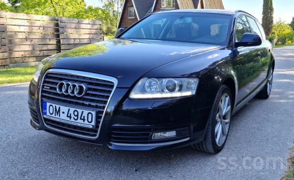 Black Audi A6 2009 in Riga, with an engine capacity of 2.70 L and mileage of 254 thousand km for 5795 €, photo 1 on AUTOMOTO.COM.LV