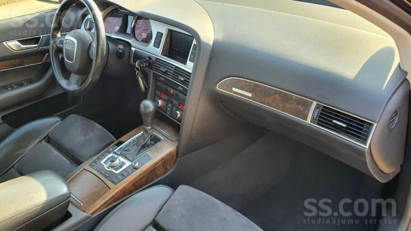 Black Audi A6 2009 in Riga, with an engine capacity of 2.70 L and mileage of 254 thousand km for 5795 €, photo 7 on AUTOMOTO.COM.LV