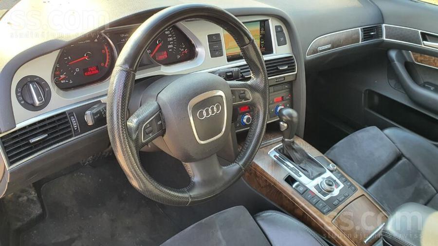 Black Audi A6 2009 in Riga, with an engine capacity of 2.70 L and mileage of 254 thousand km for 5795 €, photo 13 on AUTOMOTO.COM.LV