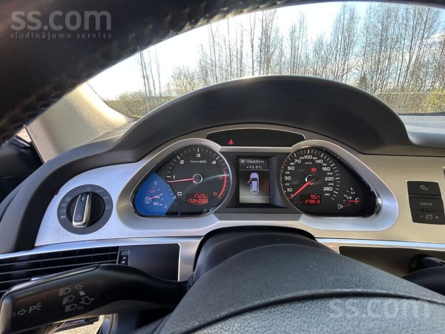 Black Audi A6 2009 in Riga, with an engine capacity of 2.70 L and mileage of 273 thousand km for 4900 €, photo 13 on AUTOMOTO.COM.LV