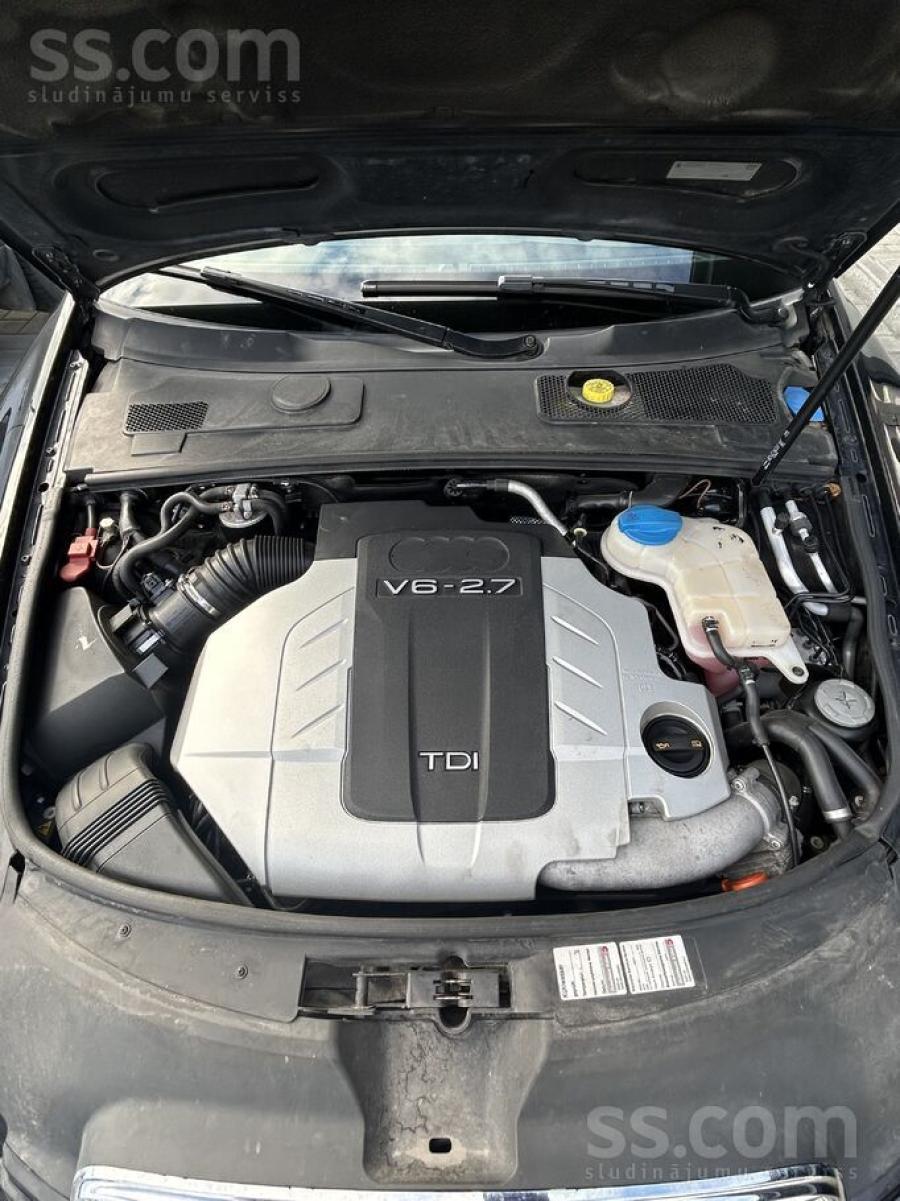 Black Audi A6 2009 in Riga, with an engine capacity of 2.70 L and mileage of 273 thousand km for 4900 €, photo 14 on AUTOMOTO.COM.LV