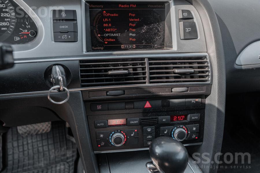 Melns Audi A6 2009 Rīga, ar dzinēja tilpumu 2.70 L un nobraukumu 291 tūkst. km par 5400 €, foto 21 vietnē AUTOMOTO.COM.LV