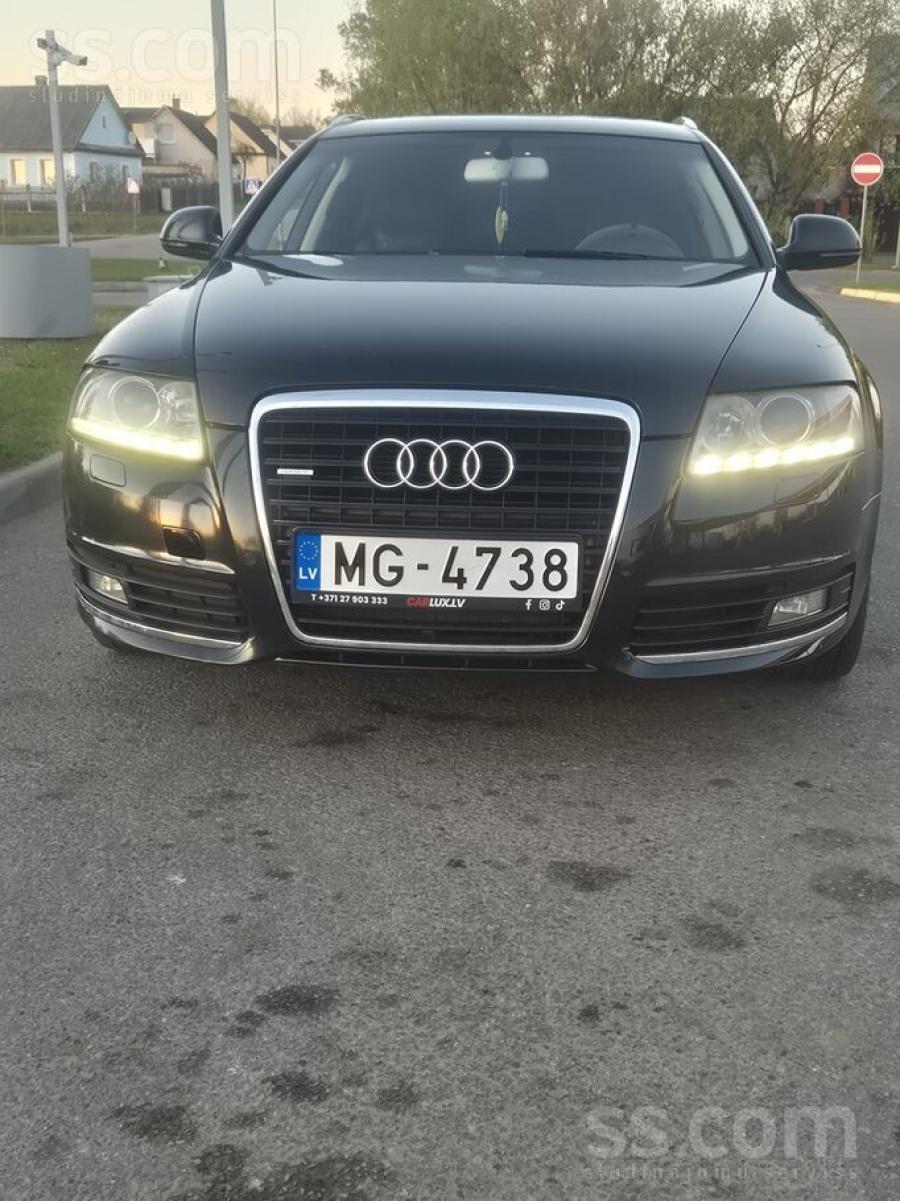 Black Audi A6 2009 in Daugavpils, with an engine capacity of 3.00 L and mileage of 320 thousand km for 6700 €, photo 1 on AUTOMOTO.COM.LV