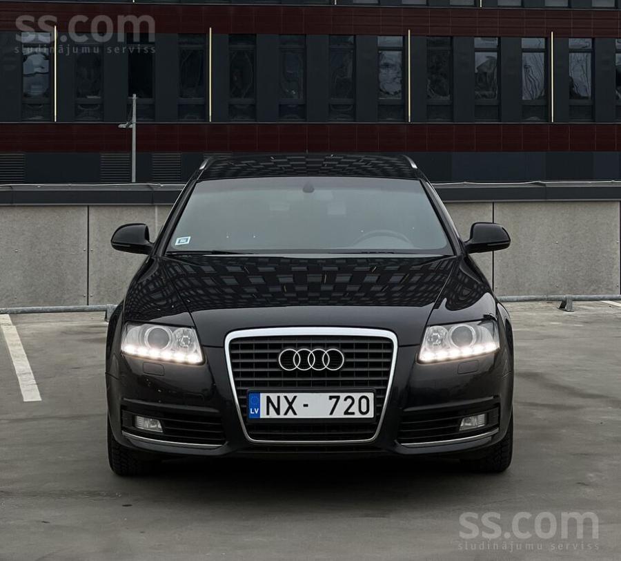 Black Audi A6 2009 in Riga, with an engine capacity of 2.00 L and mileage of 368 thousand km for 4750 €, photo 1 on AUTOMOTO.COM.LV
