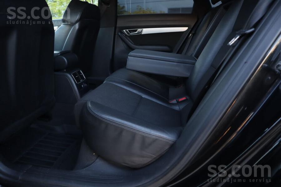 Black Audi A6 2009 in Riga, with an engine capacity of 3.00 L and mileage of 316 thousand km for 5990 €, photo 11 on AUTOMOTO.COM.LV
