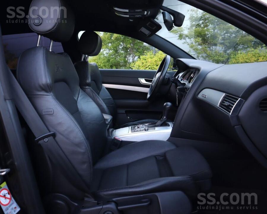 Black Audi A6 2009 in Riga, with an engine capacity of 3.00 L and mileage of 316 thousand km for 5990 €, photo 12 on AUTOMOTO.COM.LV