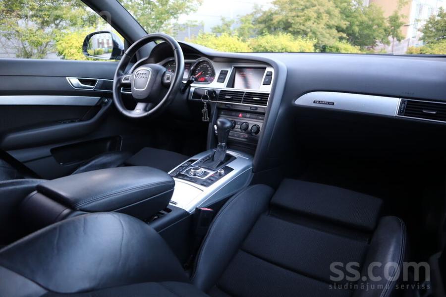 Black Audi A6 2009 in Riga, with an engine capacity of 3.00 L and mileage of 316 thousand km for 5990 €, photo 13 on AUTOMOTO.COM.LV
