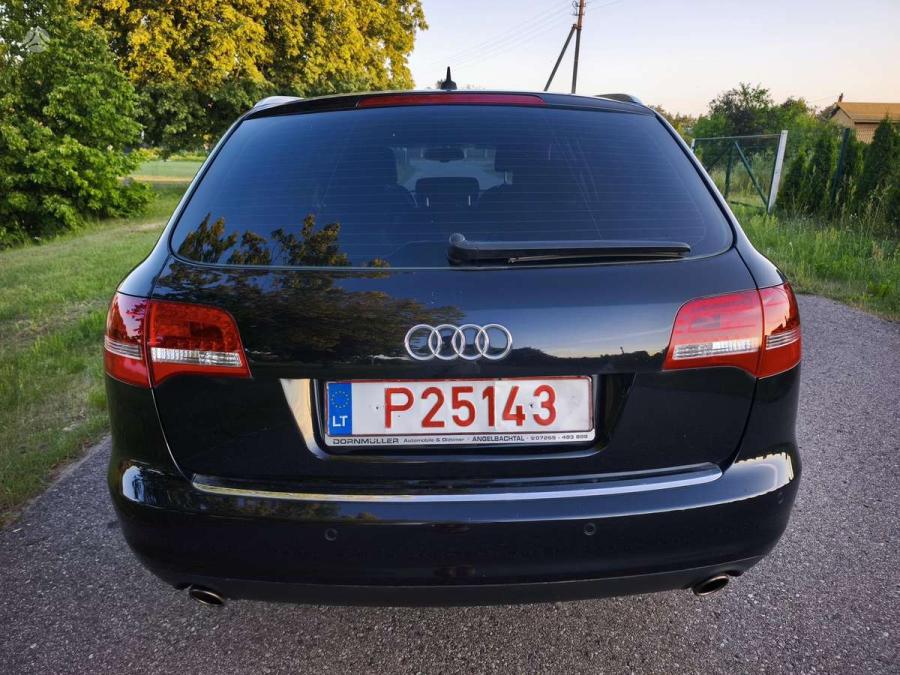 Black Audi A6 2009 in Druskininkai, with an engine capacity of 2.70 L and mileage of 291 thousand km for 4350 €, photo 6 on AUTOMOTO.COM.LV