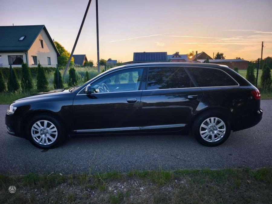 Black Audi A6 2009 in Druskininkai, with an engine capacity of 2.70 L and mileage of 291 thousand km for 4350 €, photo 8 on AUTOMOTO.COM.LV
