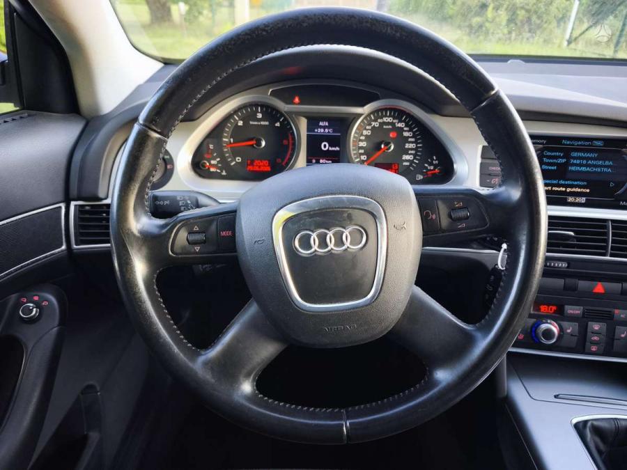 Black Audi A6 2009 in Druskininkai, with an engine capacity of 2.70 L and mileage of 291 thousand km for 4350 €, photo 16 on AUTOMOTO.COM.LV