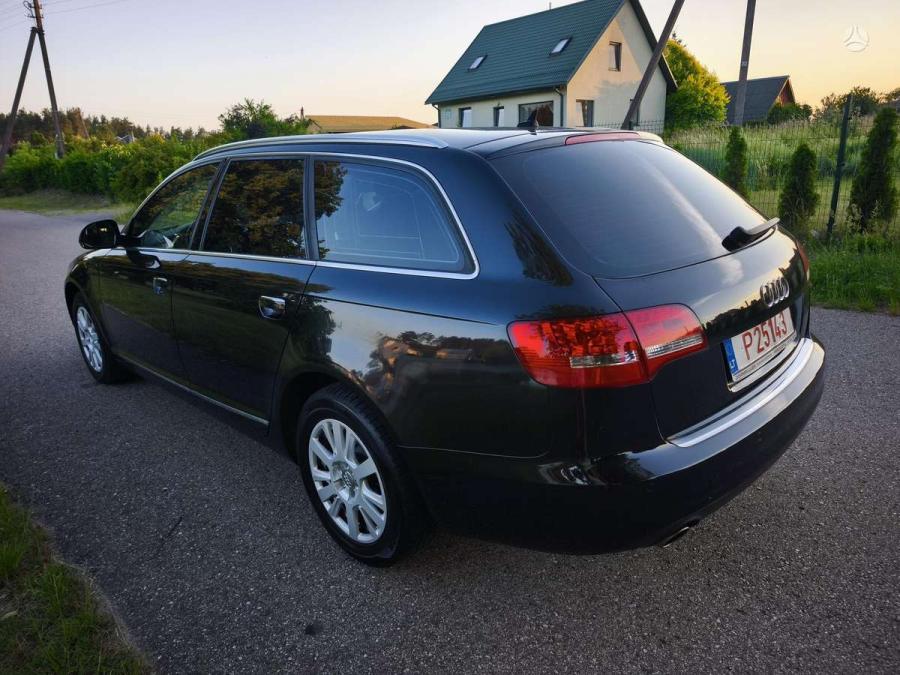 Black Audi A6 2009 in Druskininkai, with an engine capacity of 2.70 L and mileage of 291 thousand km for 4350 €, photo 19 on AUTOMOTO.COM.LV