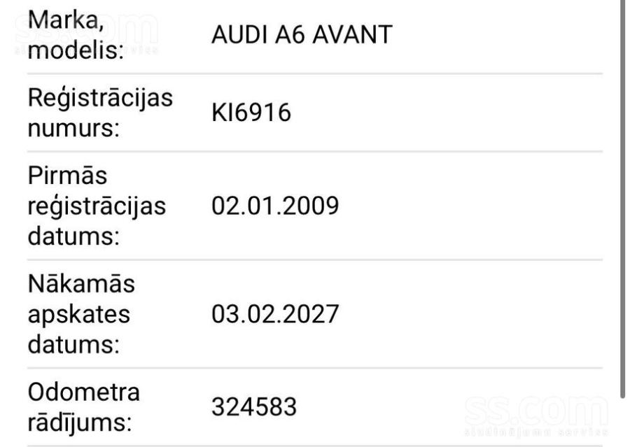Черный Ауди А6 2009 в Рига, объемом двигателя 3.00 л и пробегом 325 тыс. км за 5990 €, фото 30 на AUTOMOTO.COM.LV