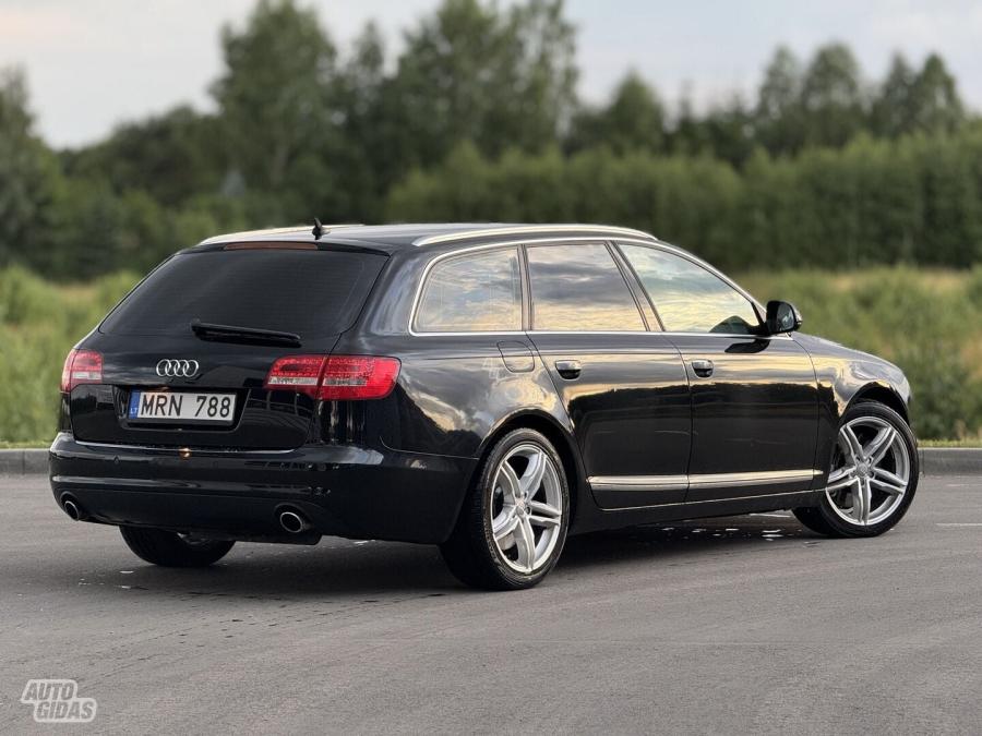 Black Audi A6 2009 in Vilnius, with an engine capacity of 3.00 L and mileage of 313 thousand km for 6350 €, photo 13 on AUTOMOTO.COM.LV
