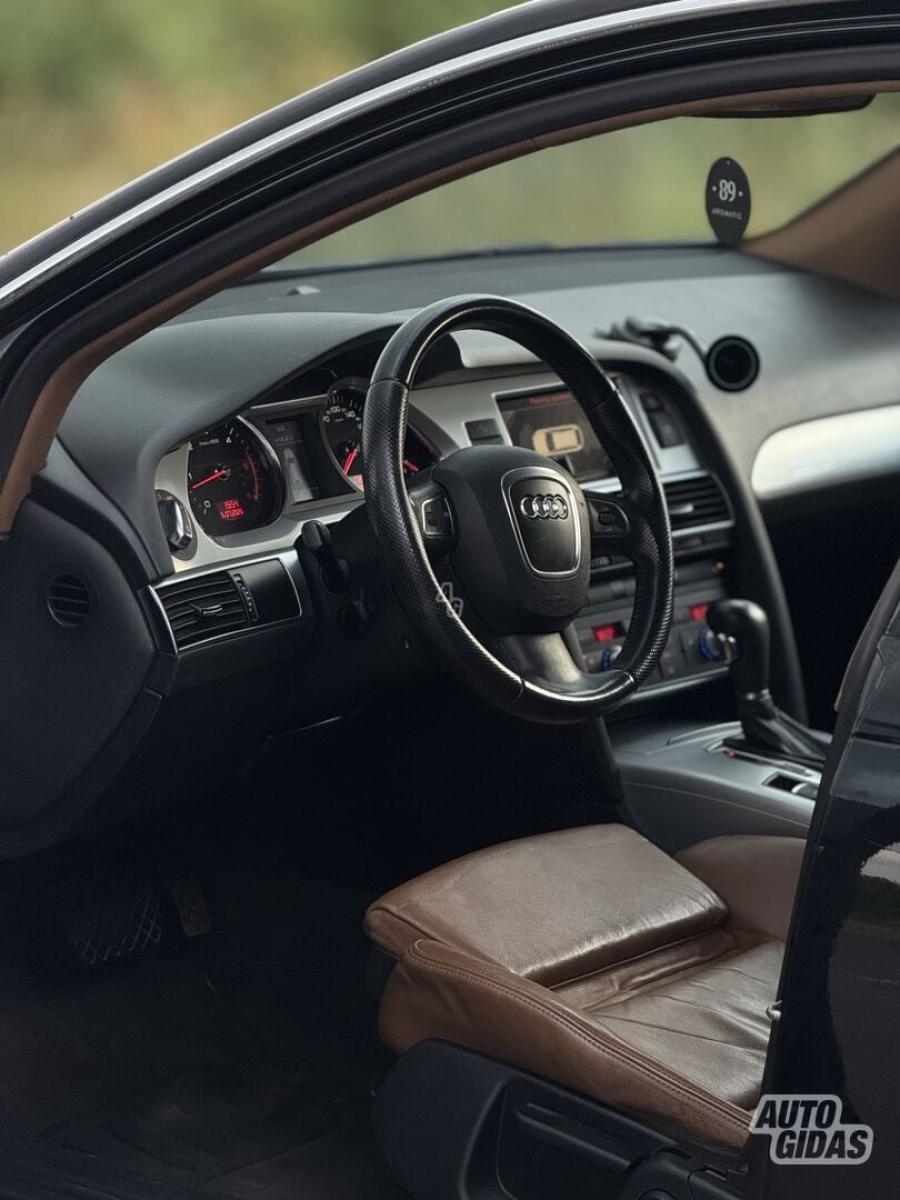 Black Audi A6 2009 in Vilnius, with an engine capacity of 3.00 L and mileage of 313 thousand km for 6350 €, photo 14 on AUTOMOTO.COM.LV