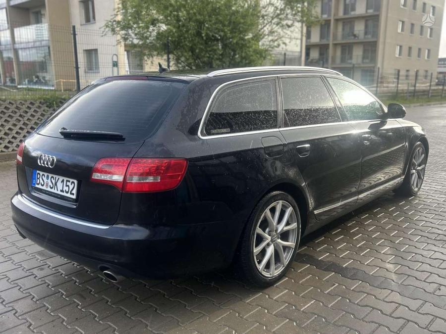Black Audi A6 2009 in Vilnius, with an engine capacity of 2.97 L and mileage of 306 thousand km for 4850 €, photo 6 on AUTOMOTO.COM.LV