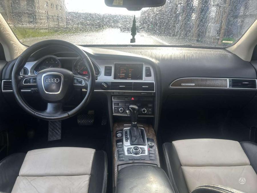 Black Audi A6 2009 in Vilnius, with an engine capacity of 2.97 L and mileage of 306 thousand km for 4850 €, photo 8 on AUTOMOTO.COM.LV
