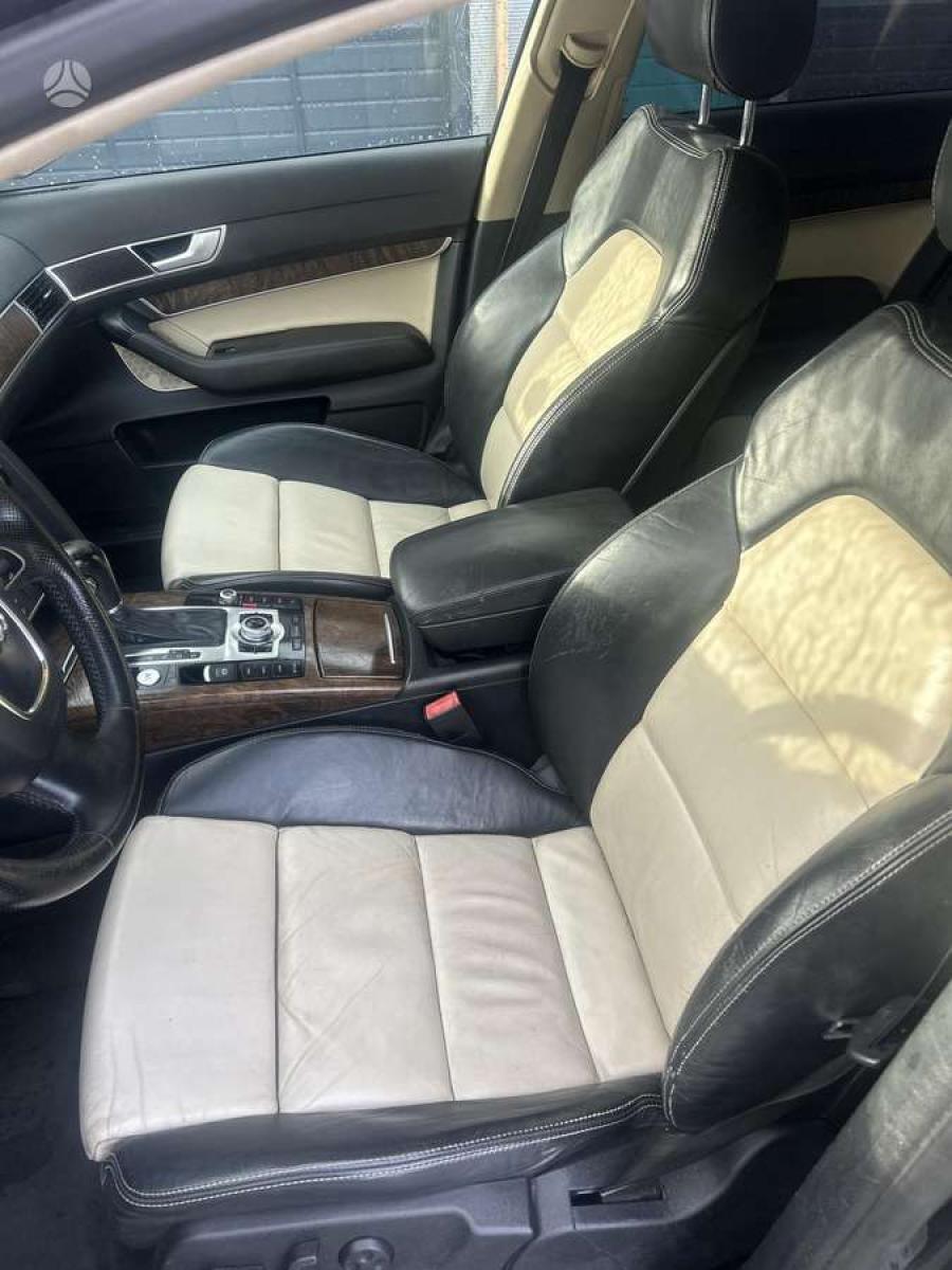 Black Audi A6 2009 in Vilnius, with an engine capacity of 2.97 L and mileage of 306 thousand km for 4850 €, photo 9 on AUTOMOTO.COM.LV