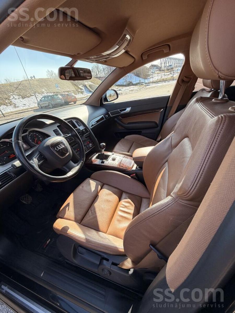 Black Audi A6 2009 in Daugavpils, with an engine capacity of 3.00 L and mileage of 255 thousand km for 5990 €, photo 9 on AUTOMOTO.COM.LV