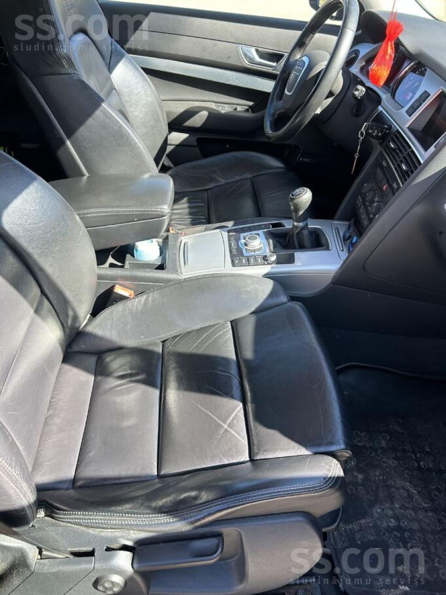 Black Audi A6 2009 in Cesis, with an engine capacity of 3.00 L and mileage of 123 thousand km for 5800 €, photo 7 on AUTOMOTO.COM.LV