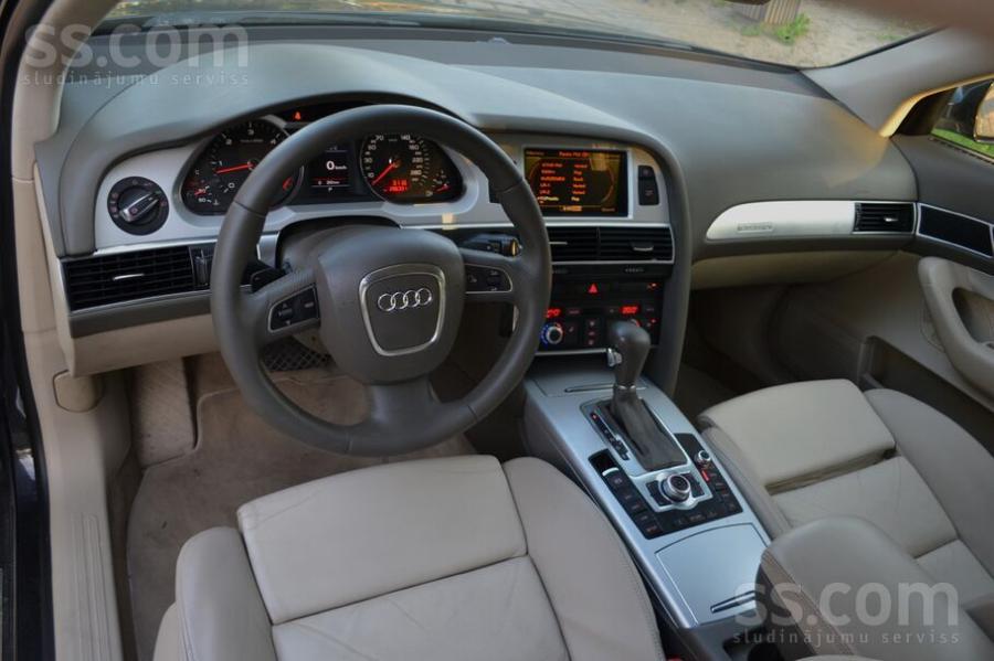 Black Audi A6 2009 in Jelgava, with an engine capacity of 2.70 L and mileage of 0 thousand km for 4990 €, photo 9 on AUTOMOTO.COM.LV