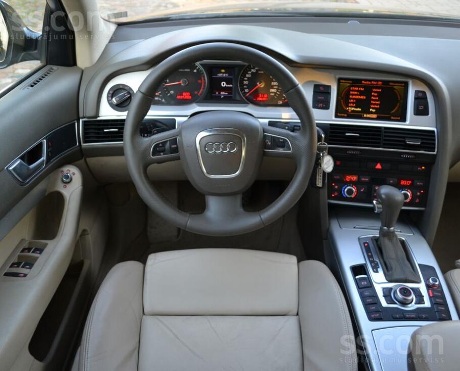 Black Audi A6 2009 in Jelgava, with an engine capacity of 2.70 L and mileage of 0 thousand km for 4990 €, photo 10 on AUTOMOTO.COM.LV