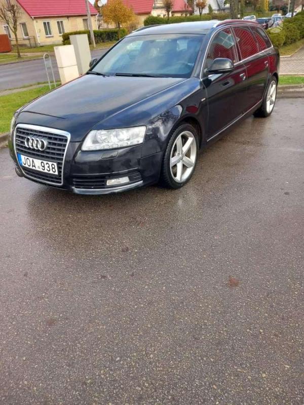 Black Audi A6 2009 in Vilnius, with an engine capacity of 2.77 L and mileage of 345 thousand km for 2900 €, photo 1 on AUTOMOTO.COM.LV