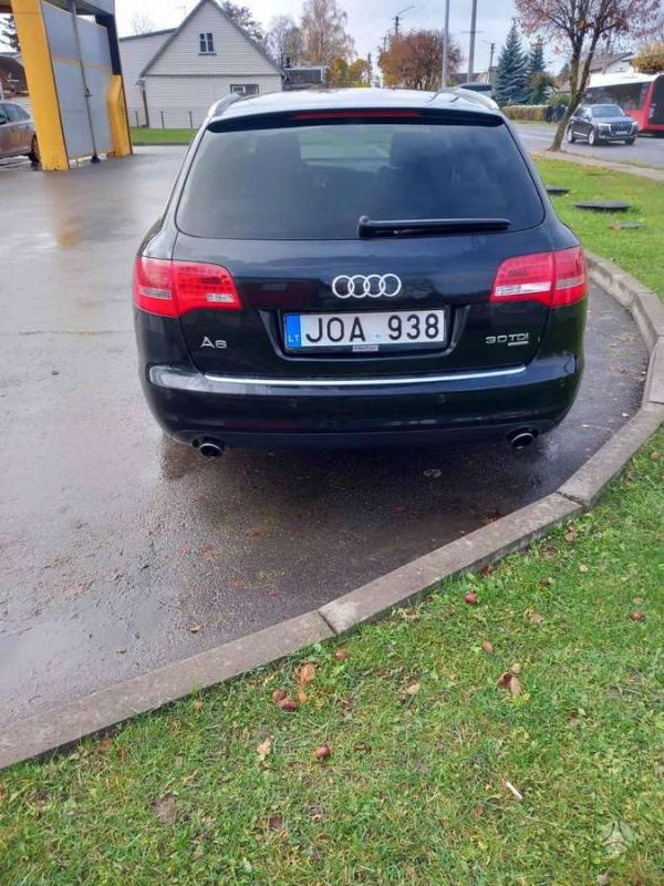 Black Audi A6 2009 in Vilnius, with an engine capacity of 2.77 L and mileage of 345 thousand km for 2900 €, photo 6 on AUTOMOTO.COM.LV