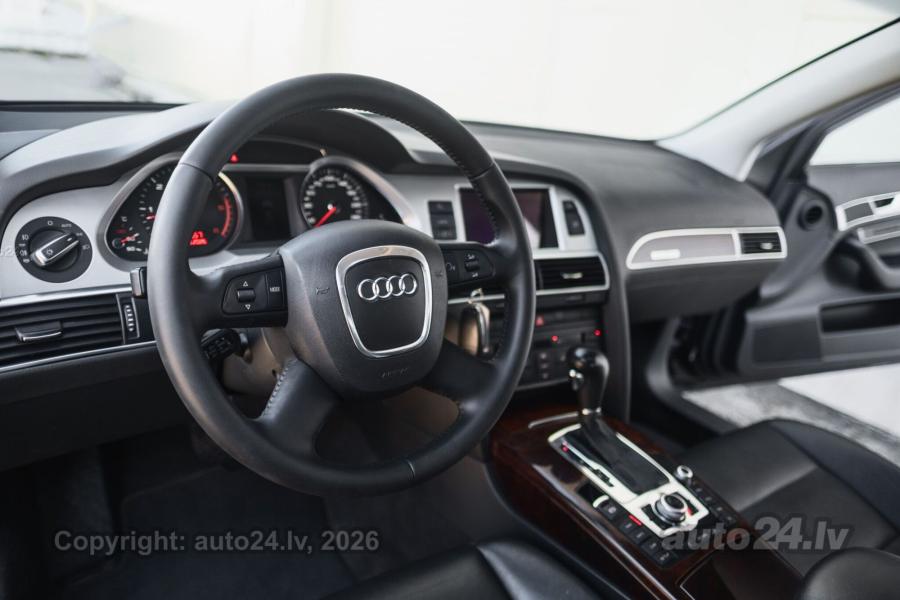 Black Audi A6 2009 in Tallinn, with an engine capacity of 3.00 L and mileage of 345 thousand km for 5999 €, photo 16 on AUTOMOTO.COM.LV