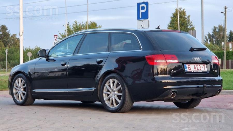 Black Audi A6 2009 in Jelgava, with an engine capacity of 3.00 L and mileage of 282 thousand km for 3750 €, photo 12 on AUTOMOTO.COM.LV