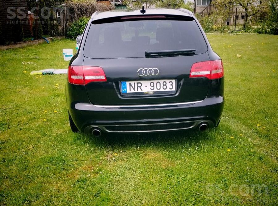 Black Audi A6 2009 in Aizkraukle, with an engine capacity of 2.00 L and mileage of 368 thousand km for 4750 €, photo 8 on AUTOMOTO.COM.LV