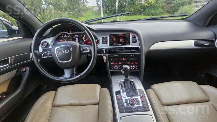 Black Audi A6 2009 in Rezekne, with an engine capacity of 2.70 L and mileage of 345 thousand km for 3990 €, photo 6 on AUTOMOTO.COM.LV