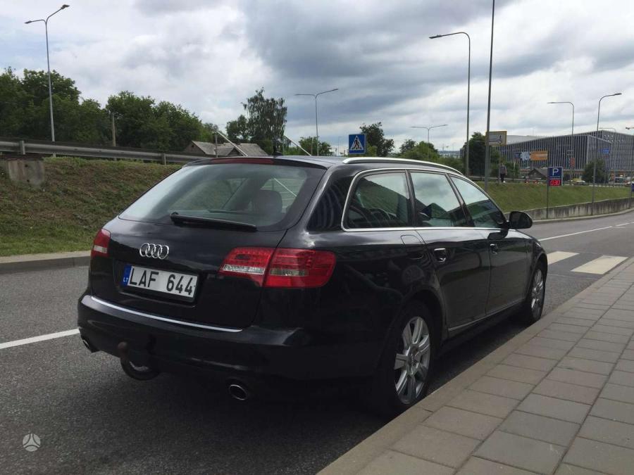 Melns Audi A6 2009 Viļņa, ar dzinēja tilpumu 2.70 L un nobraukumu 218 tūkst. km par 5500 €, foto 4 vietnē AUTOMOTO.COM.LV