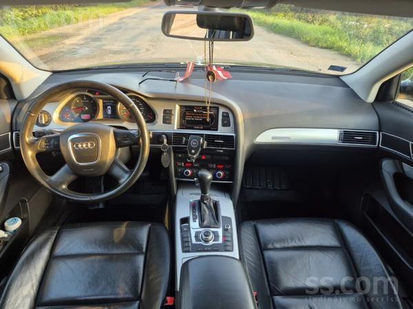 Black Audi A6 2009 in Riga, with an engine capacity of 2.70 L and mileage of 362 thousand km for 6500 €, photo 8 on AUTOMOTO.COM.LV