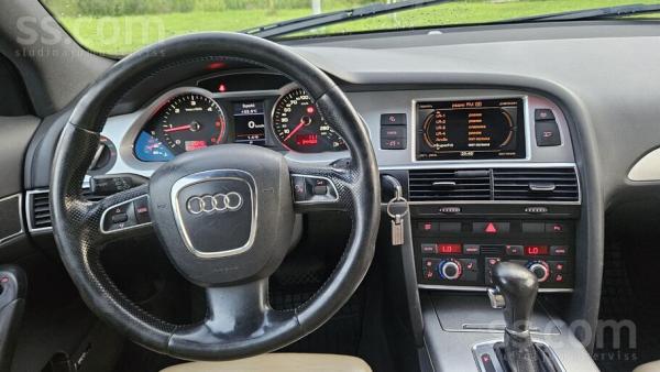 Black Audi A6 2009 in Rezekne, with an engine capacity of 2.70 L and mileage of 246 thousand km for 3800 €, photo 8 on AUTOMOTO.COM.LV
