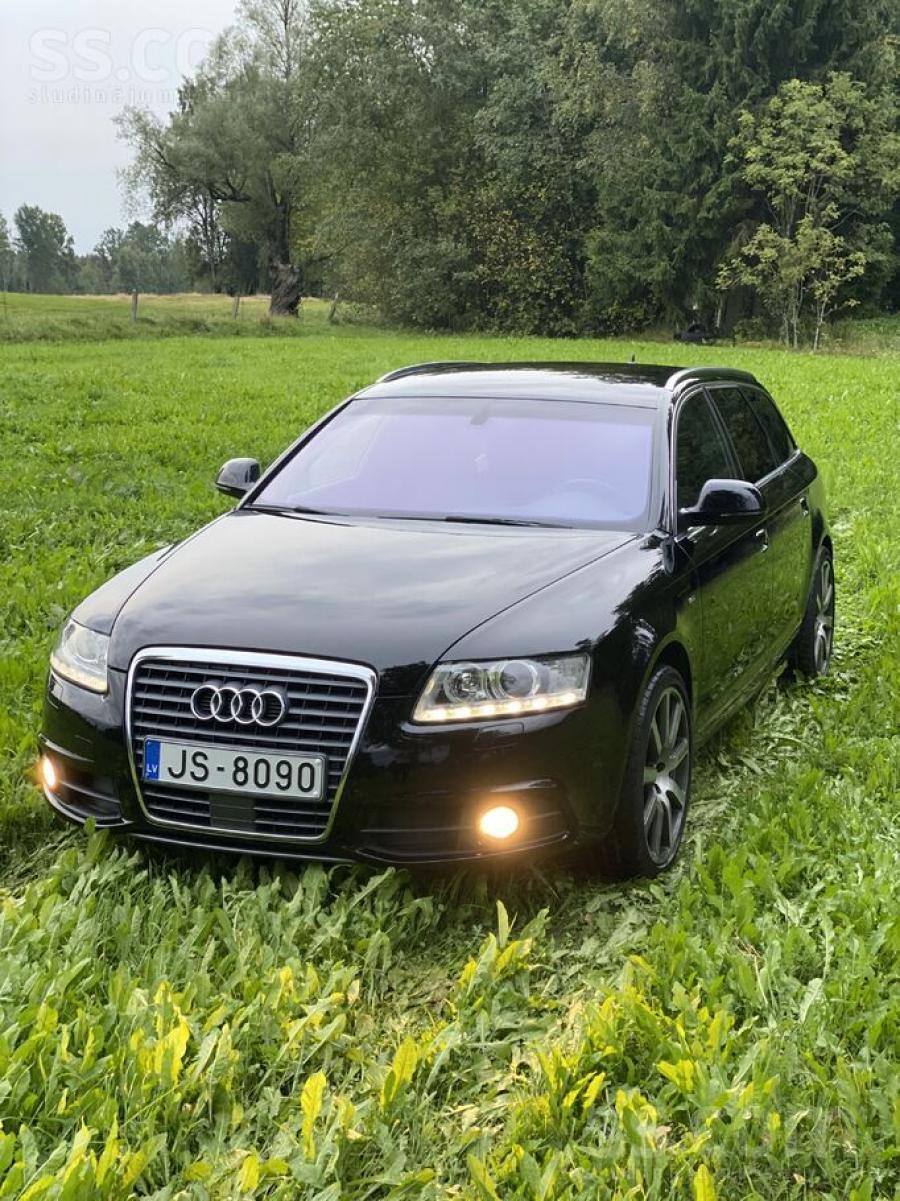 Black Audi A6 2009 in Riga, with an engine capacity of 2.70 L and mileage of 349 thousand km for 6200 €, photo 1 on AUTOMOTO.COM.LV