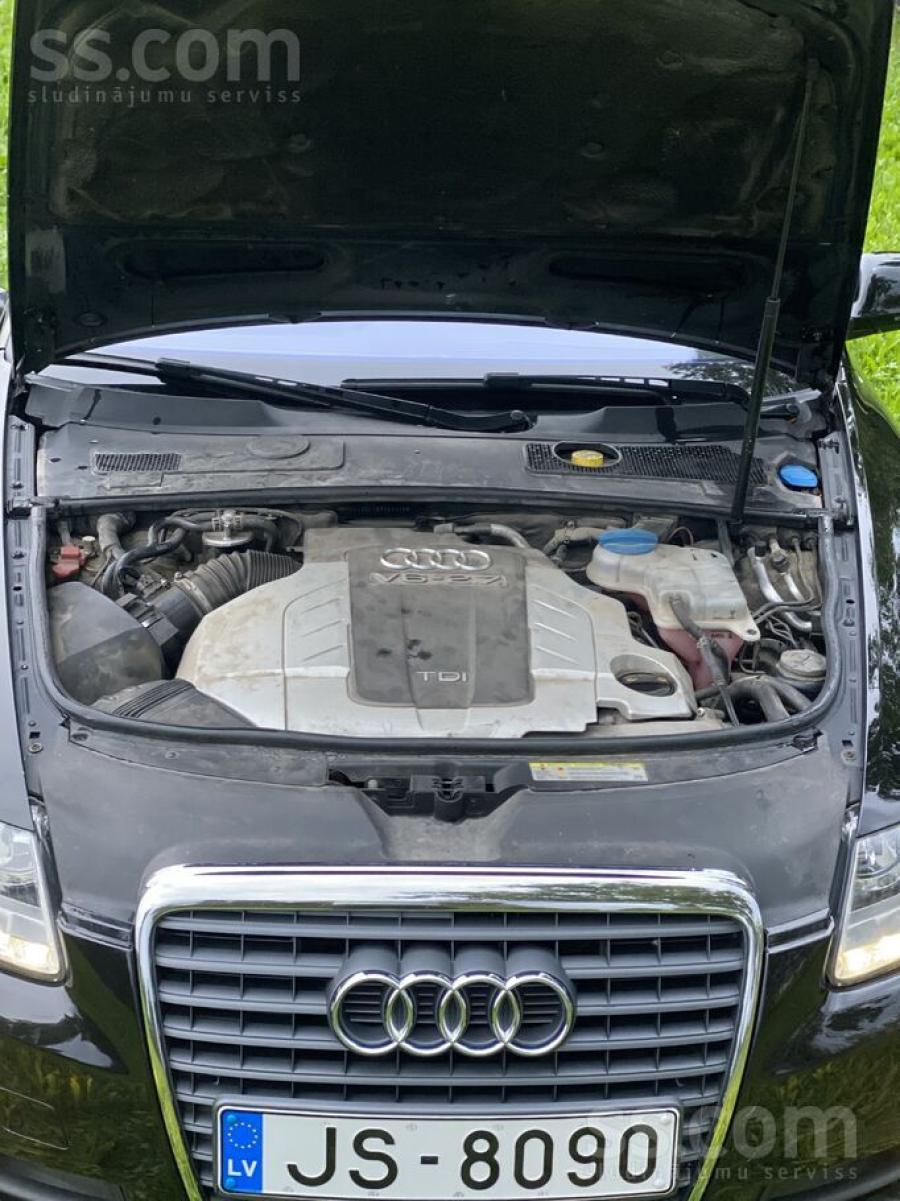 Black Audi A6 2009 in Riga, with an engine capacity of 2.70 L and mileage of 349 thousand km for 6200 €, photo 13 on AUTOMOTO.COM.LV