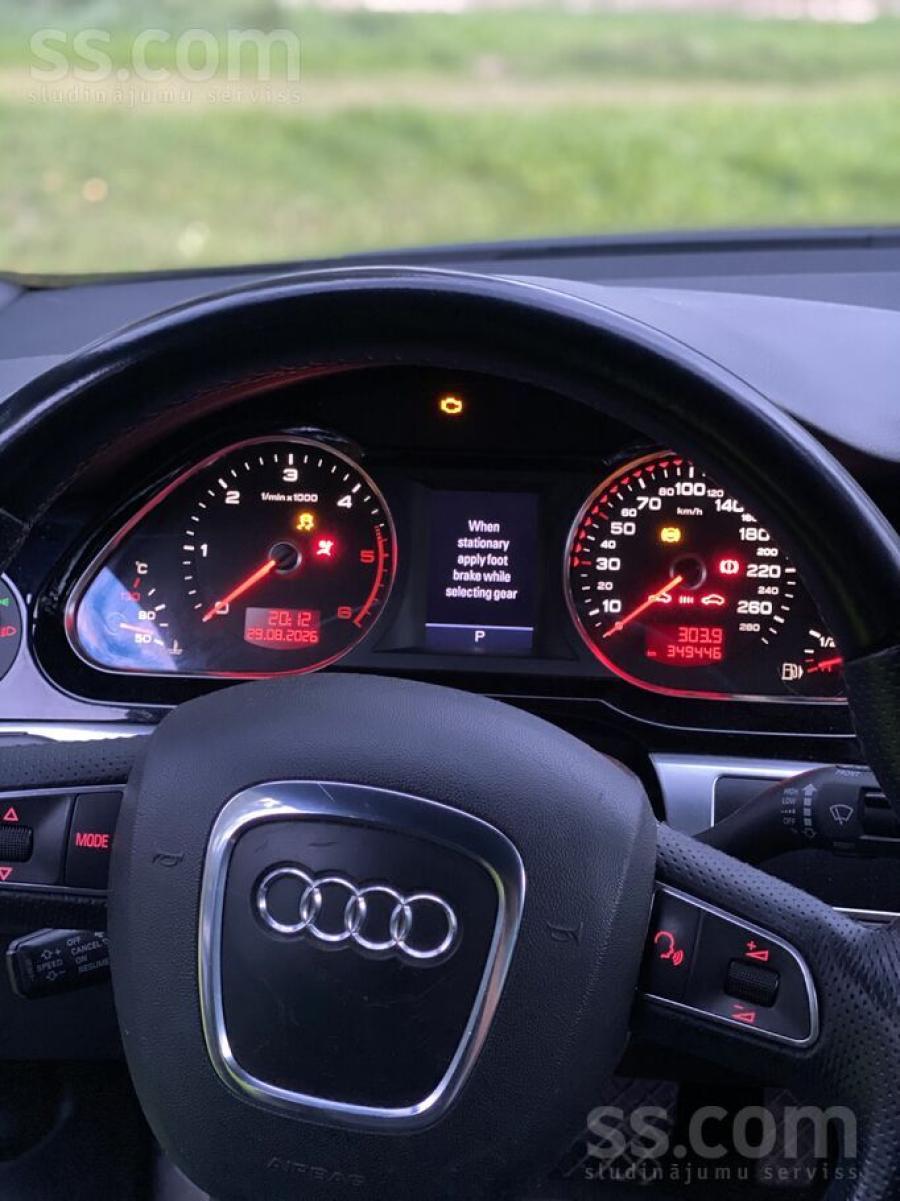 Black Audi A6 2009 in Riga, with an engine capacity of 2.70 L and mileage of 349 thousand km for 6200 €, photo 14 on AUTOMOTO.COM.LV
