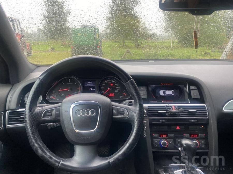 Black Audi A6 2009 in Riga, with an engine capacity of 2.70 L and mileage of 349 thousand km for 6200 €, photo 15 on AUTOMOTO.COM.LV