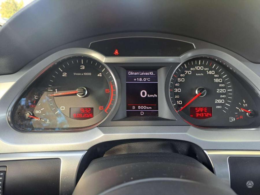 Black Audi A6 2009 in Marijampole, with an engine capacity of 2.70 L and mileage of 344 thousand km for 5500 €, photo 17 on AUTOMOTO.COM.LV