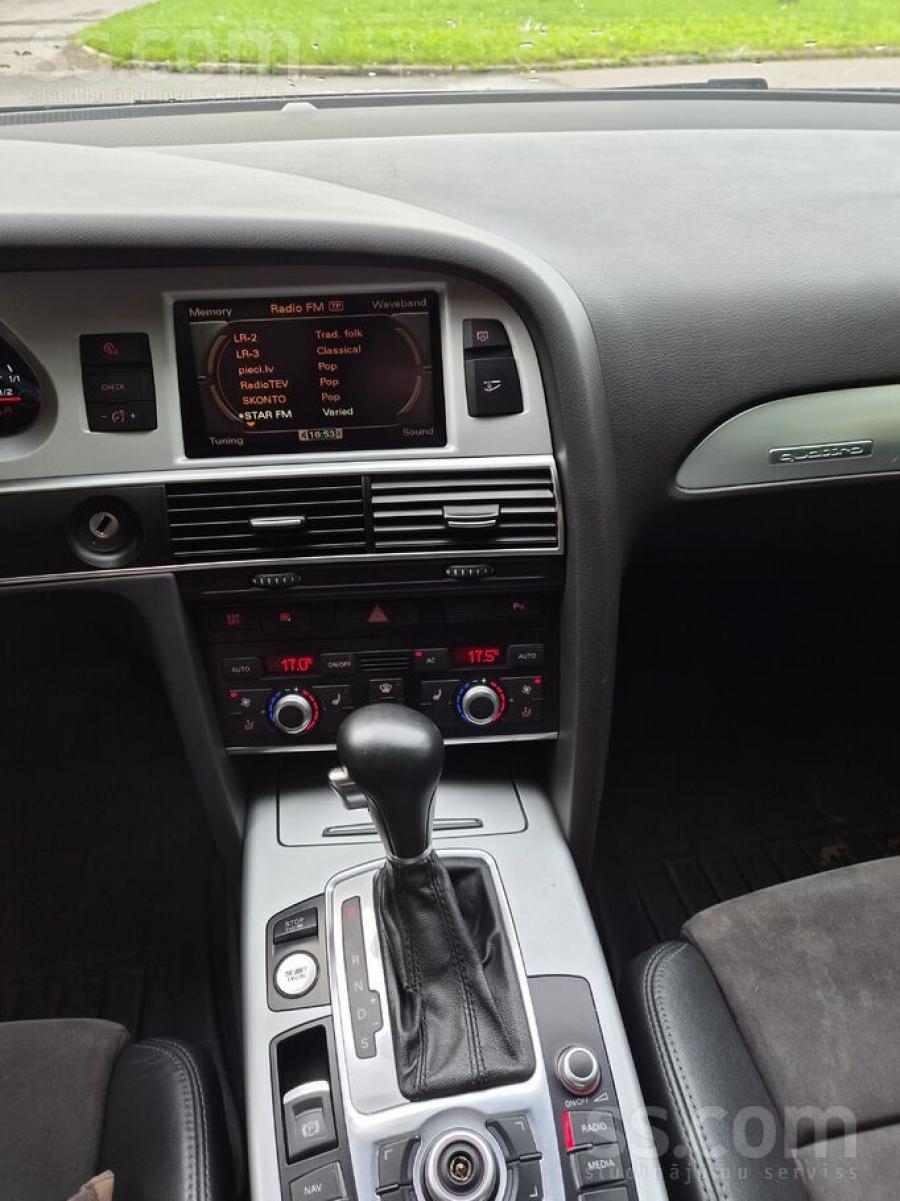 Melns Audi A6 2009 Valmiera, ar dzinēja tilpumu 3.00 L un nobraukumu 416 tūkst. km par 4850 €, foto 9 vietnē AUTOMOTO.COM.LV